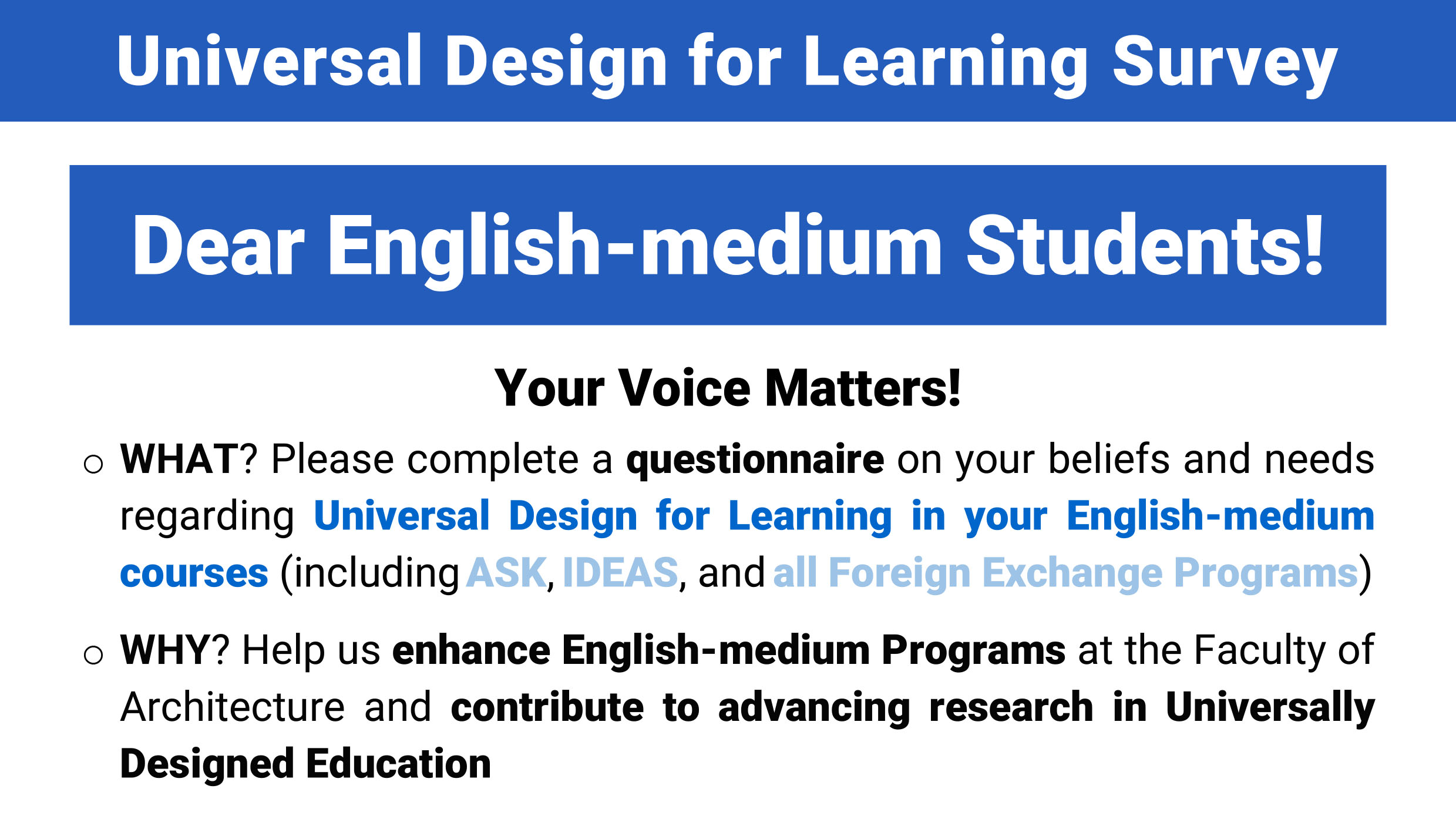 QUESTIONNAIRE — LEARNING IN THE ENGLISH-MEDIUM COURSES / Aktualności ...
